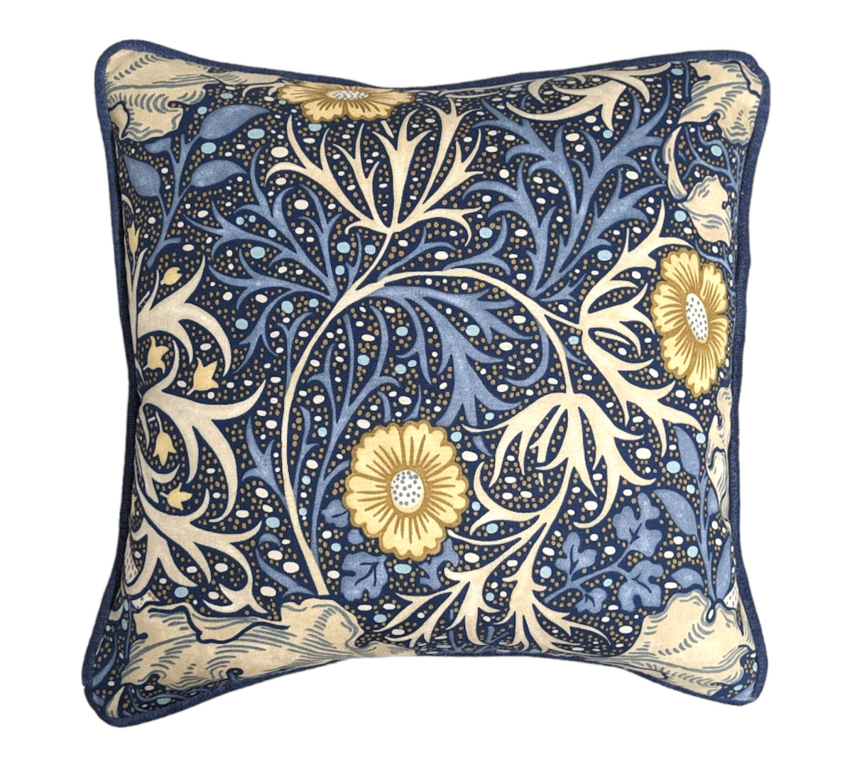 Morris & Co Seaweed Ink / Woad Scatter cushion – New England Sofa Design